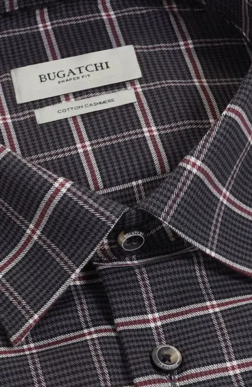 Bugatchi Julian Plaid Cotton And Cashmere Shirt