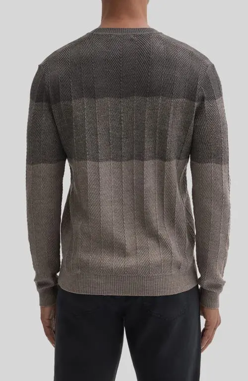 Robert Barakett Chevron Wool Blend Sweater - Espresso