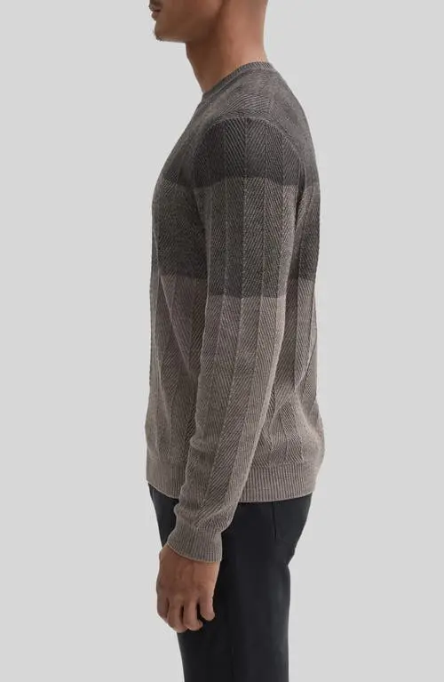 Robert Barakett Chevron Wool Blend Sweater - Espresso