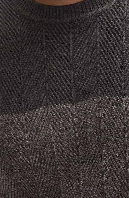 Robert Barakett Chevron Wool Blend Sweater - Espresso