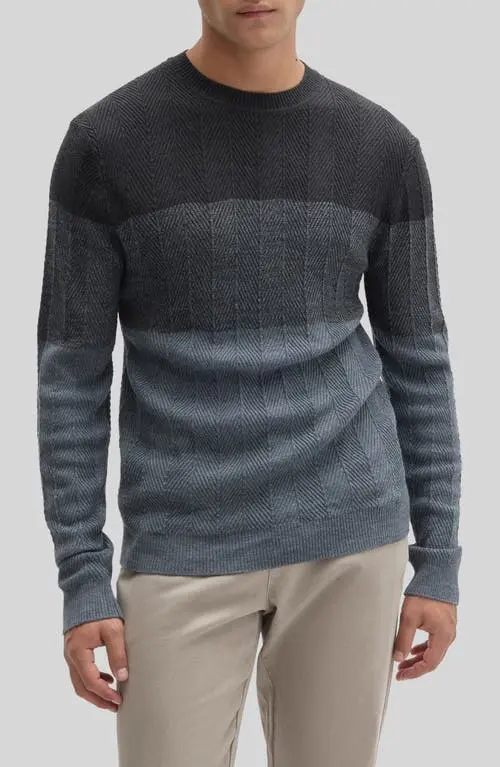 Robert Barakett Marchetti Wool Blend Chevron Sweater
