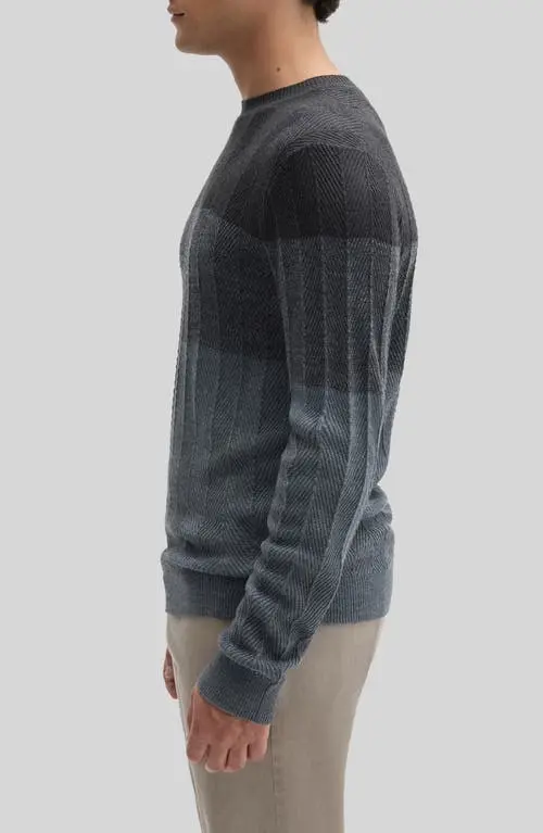Robert Barakett Marchetti Wool Blend Chevron Sweater