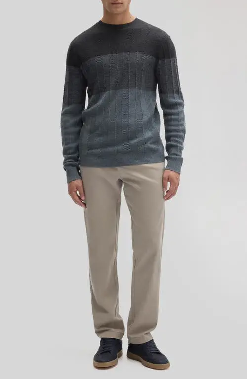 Robert Barakett Marchetti Wool Blend Chevron Sweater