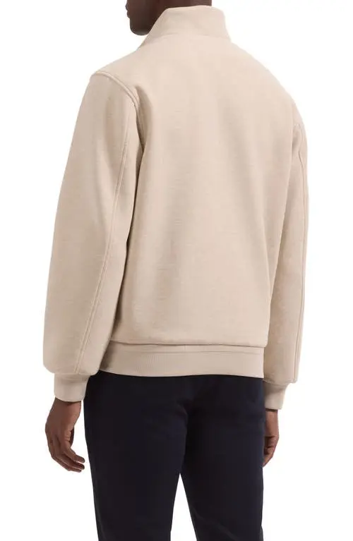Bugatchi Mock Neck Reversible Jacket - Sand