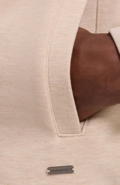 Bugatchi Mock Neck Reversible Jacket - Sand