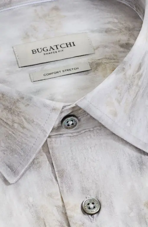 Bugatchi Julian Shaped Fit Print Stretch Button-up Shirt