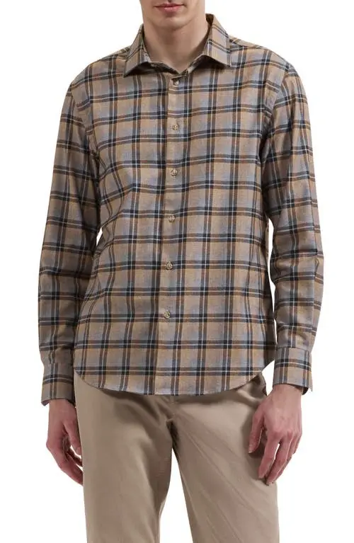 Bugatchi Julian Plaid Cotton Button Up Shirt