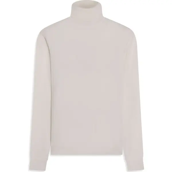 Bugatchi George Extrafine Merino Wool Turtleneck Sweater - Chalk
