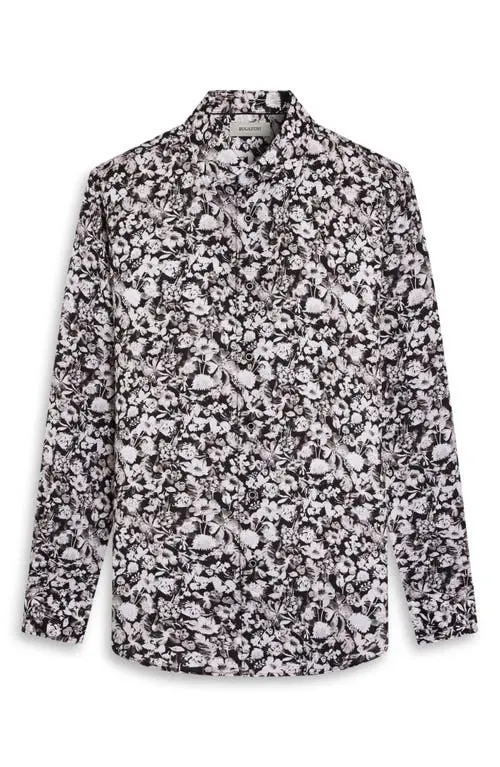 Bugatchi Julian Floral Print Long Sleeve Button-up Shirt