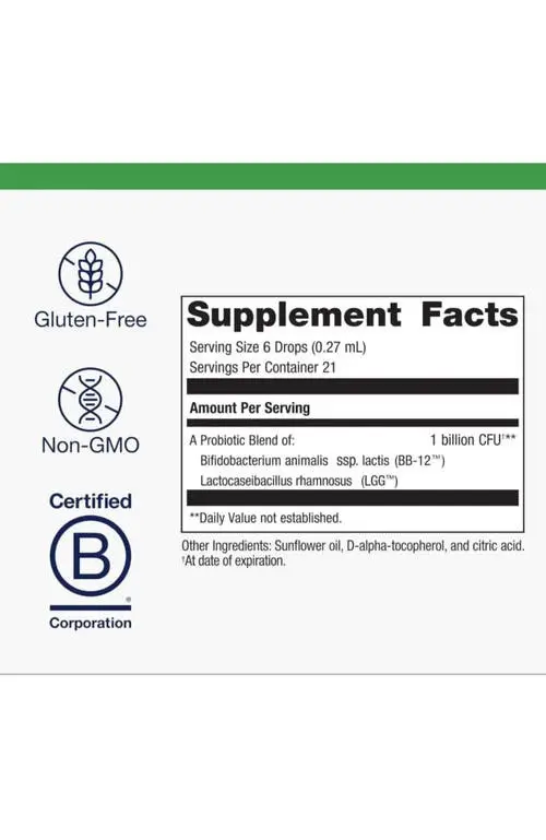 METAGENICS Ultraflora Baby Probiotic Digestive Support Drop