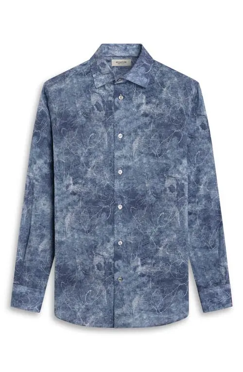 Bugatchi Julian Shaped Fit Long Sleeve Shirt