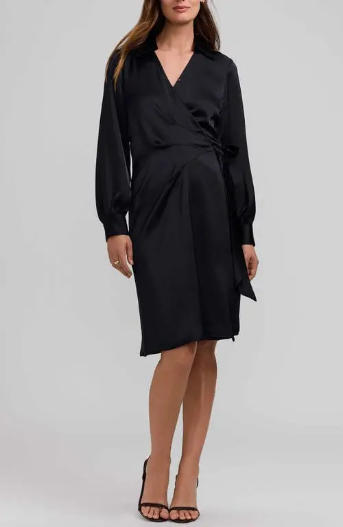 Foxcroft Valentina Wrap Dress - Black