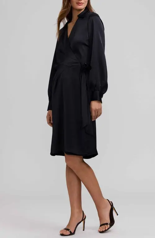 Foxcroft Valentina Wrap Dress - Black