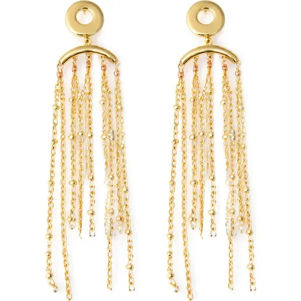 PANACEA Goldtone Chain Fringe Drop Earrings - Gold