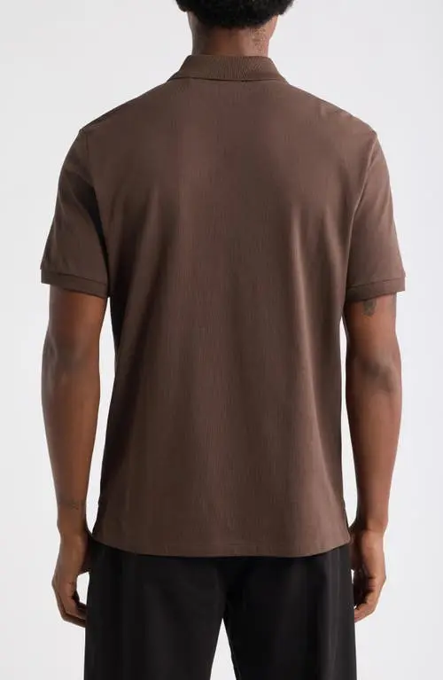 BOSS Donos Pima Cotton Polo - Brown