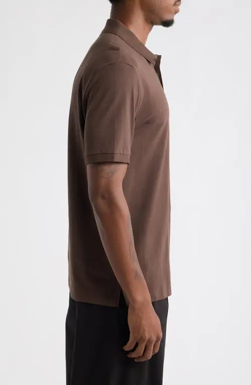 BOSS Donos Pima Cotton Polo - Brown