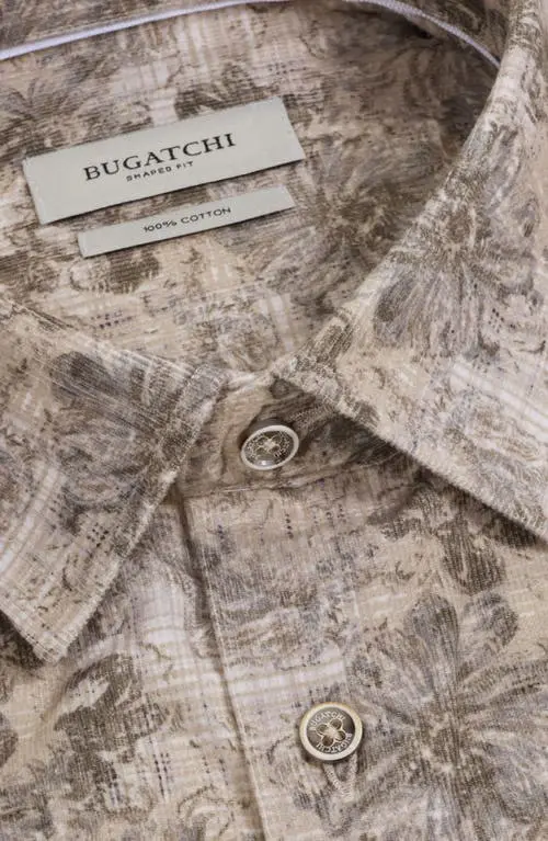 Bugatchi Julian Floral Long Sleeved Button Down Shirt