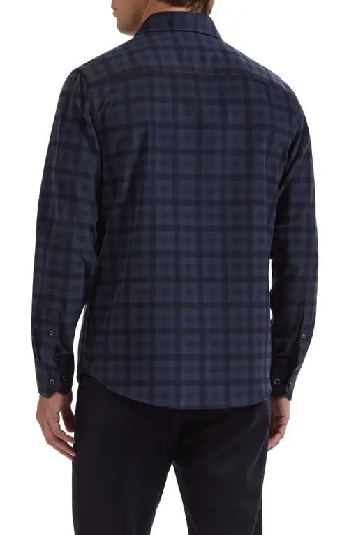 Bugatchi Axel Shaped Fit Long Sleeve Button Up Shirt