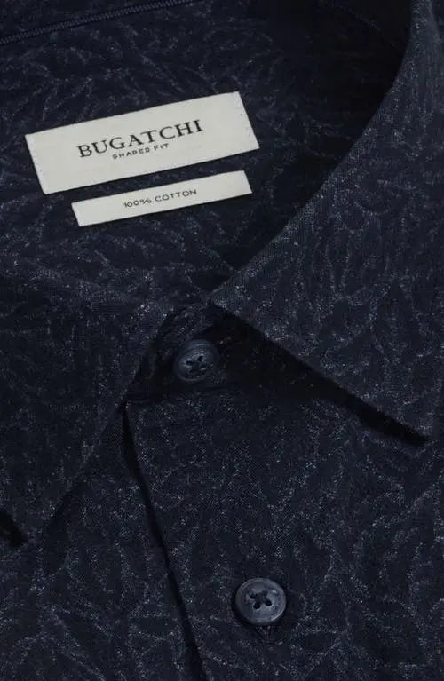 Bugatchi Julian Jacquard Long Sleeve Cotton Button-up Shirt