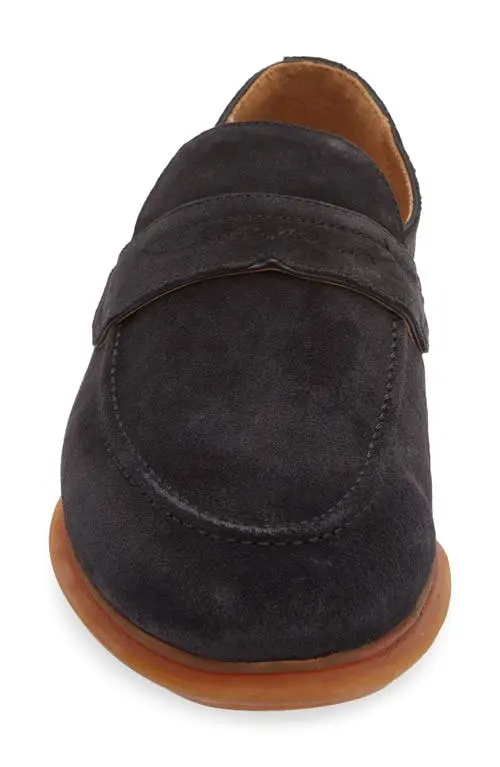 John Varvatos Thompson Keeper Penny Loafer - Dk Charcoal