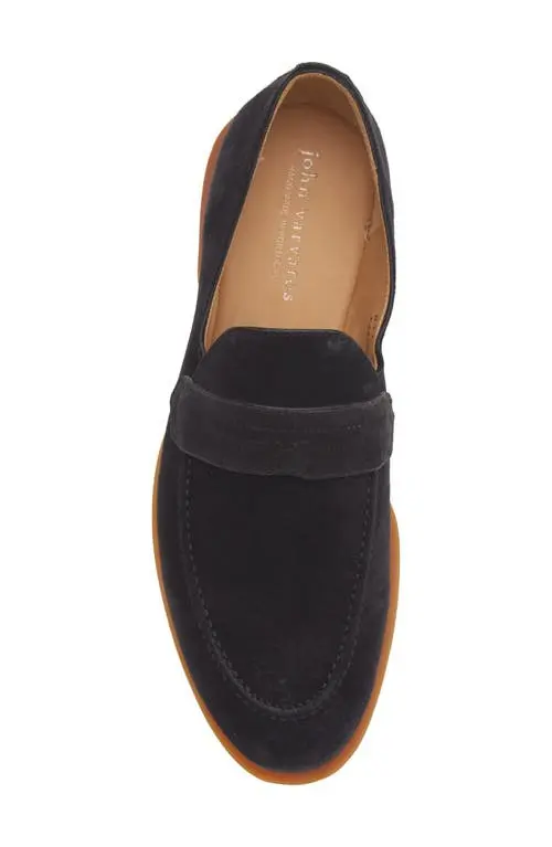 John Varvatos Thompson Keeper Penny Loafer - Dk Charcoal