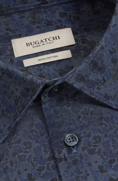Bugatchi Julian Shaped Fit Long Sleeve Cotton Shirt