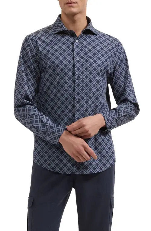 Bugatchi Axel Geometric Long Sleeve Shirt