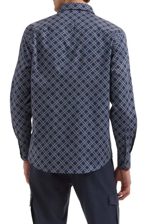 Bugatchi Axel Geometric Long Sleeve Shirt