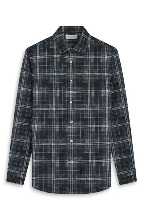 Bugatchi Axel Plaid Long Sleeve Shaped Shirt