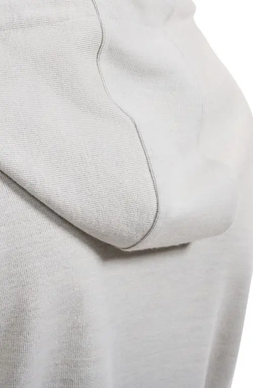 Bugatchi Full Zip Hoodie - Chalk