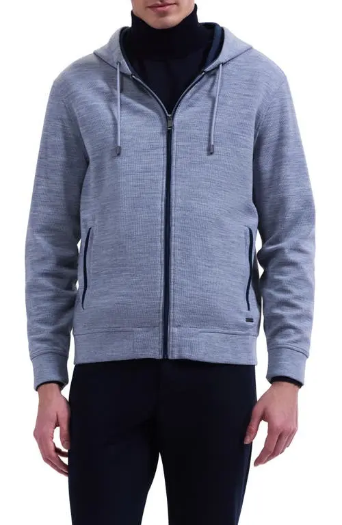 Bugatchi Full Zip Hoodie - Slate