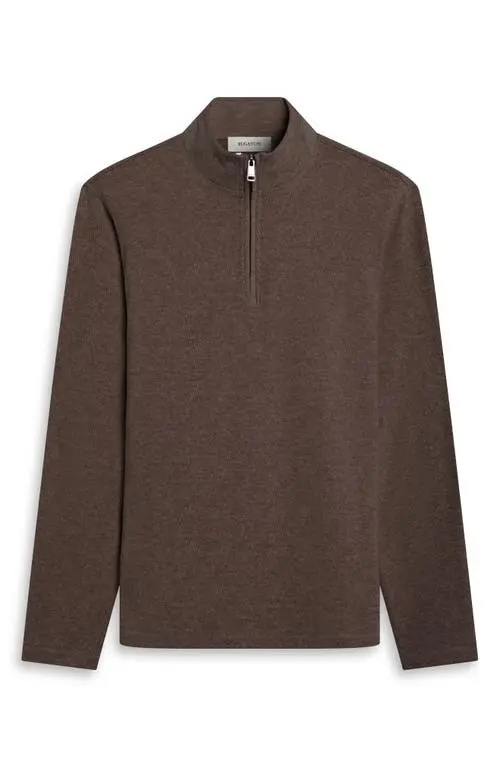 Bugatchi Quarter Zip Sweater - Mocha