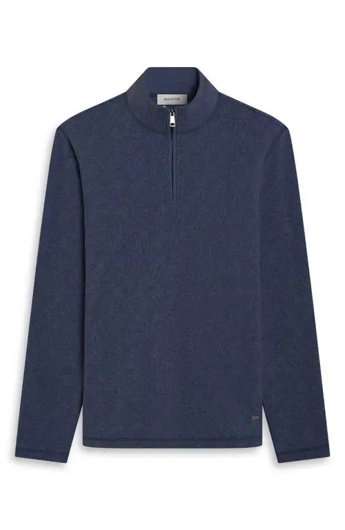 Bugatchi Quarter Zip Sweater - Navy