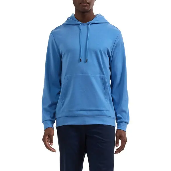 Bugatchi Pullover Hoodie - Classic Blue
