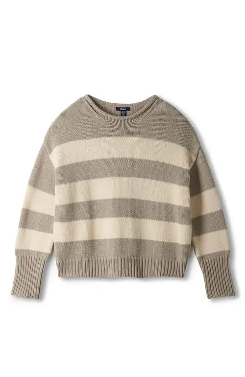 HATLEY Rolled Collar Striped Sweater