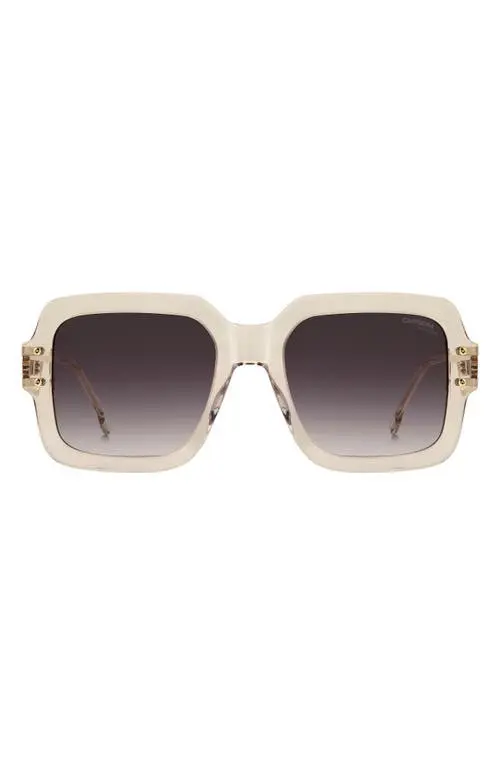 Carrera Eyewear Square Frame Sunglasses - Beige/burgundy