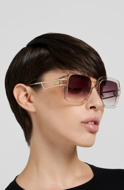 Carrera Eyewear Square Frame Sunglasses - Beige/burgundy