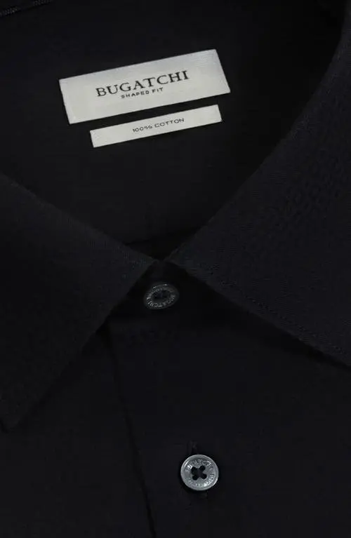 Bugatchi Julian Shaped Fit Solid Jacquard Button-up Shirt
