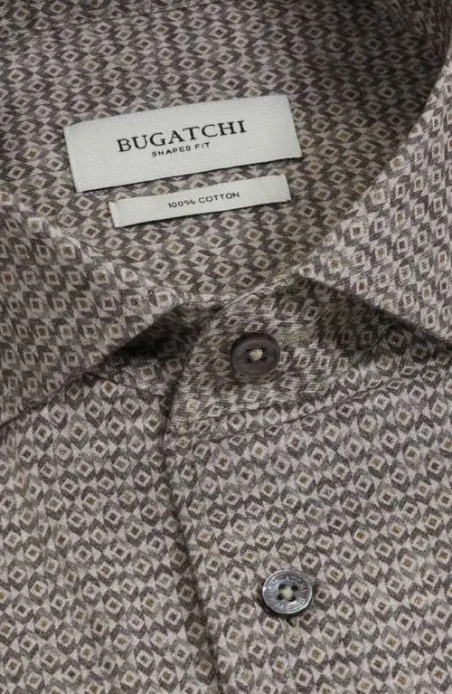 Bugatchi Alvin Shaped Fit Geo Print Button-up Shirt