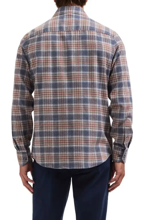 Bugatchi Axel Shaped Fit Plaid Button-up Shirt