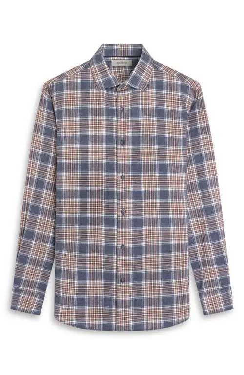 Bugatchi Axel Shaped Fit Plaid Button-up Shirt