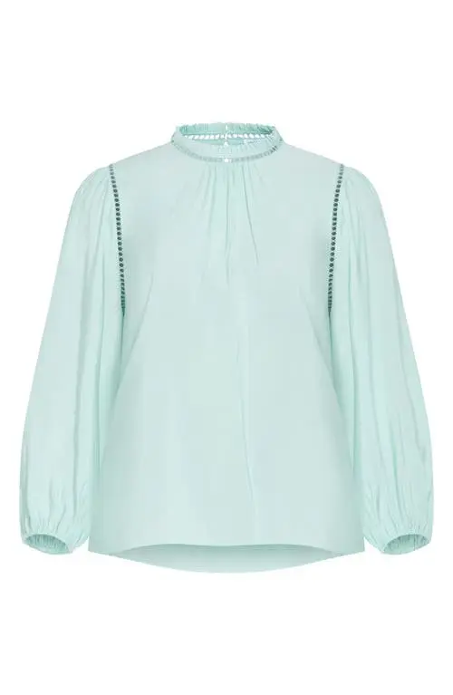 City Chic Lorena Smocked Neck Top