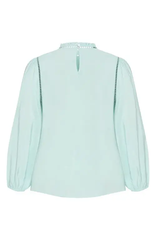 City Chic Lorena Smocked Neck Top