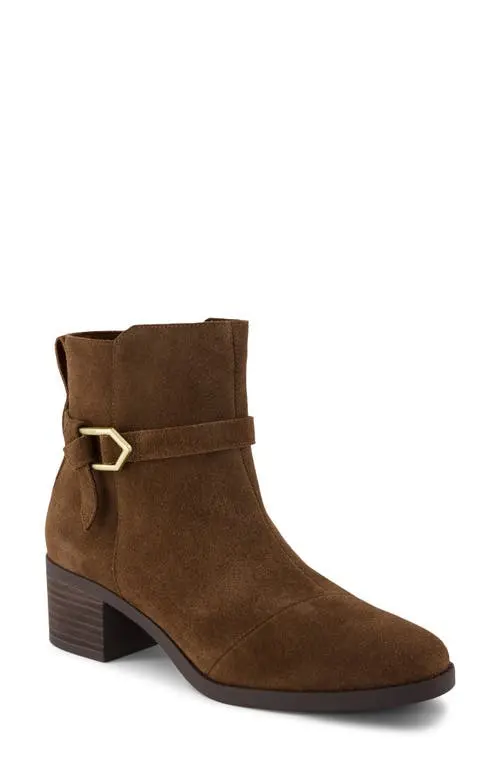 Toms Suede Ankle Bootie - Dark Brown
