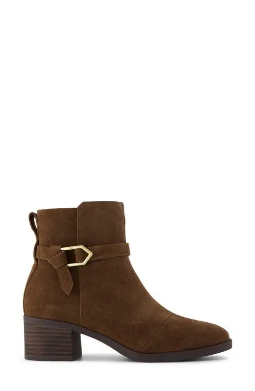 Toms Suede Ankle Bootie - Dark Brown