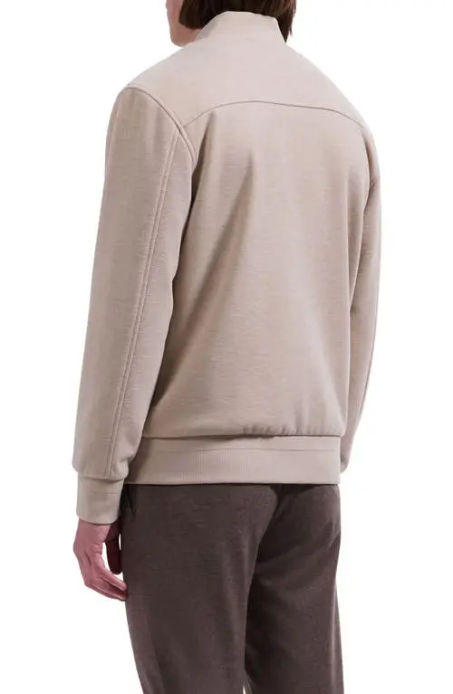 Bugatchi Full Zip Knit Bomber Jacket