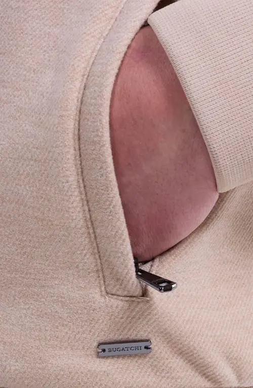 Bugatchi Full Zip Knit Bomber Jacket
