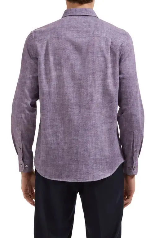 Bugatchi Alvin Shaped Fit Long Sleeve Cotton Shirt
