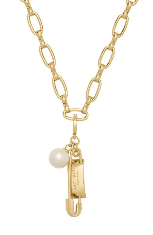 Kate Spade New York Sam Imitation Pearl Tag Charm