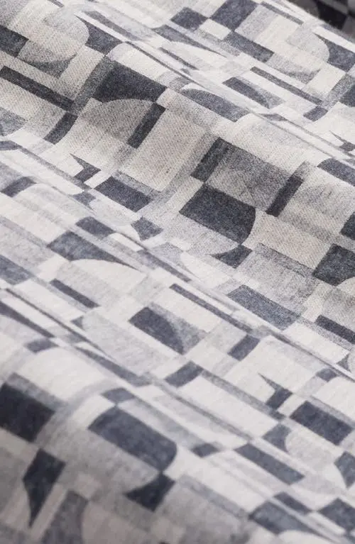 Bugatchi Axel Shaped Fit Print Button-up Shirt